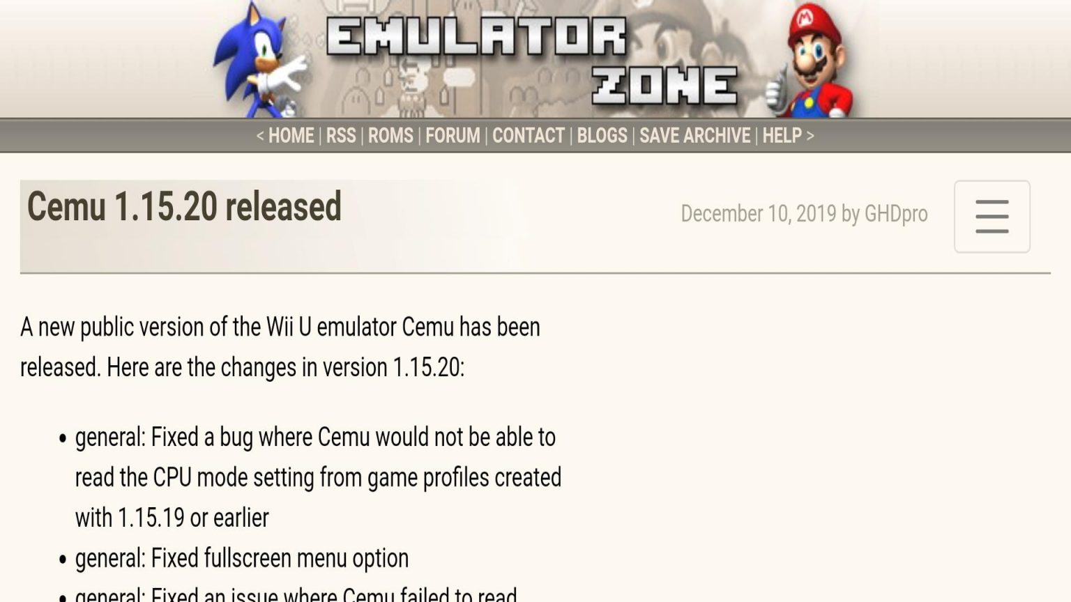 The Emulator Zone 2022 - Your Source For Emulation! - SafeROMs
