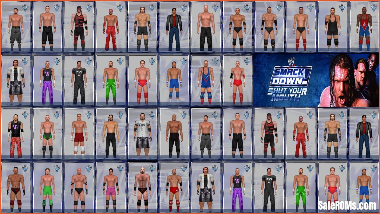 32 Professional Wrestlers CAWs For WWE SmackDown Shut Your Mouth - SafeROMs