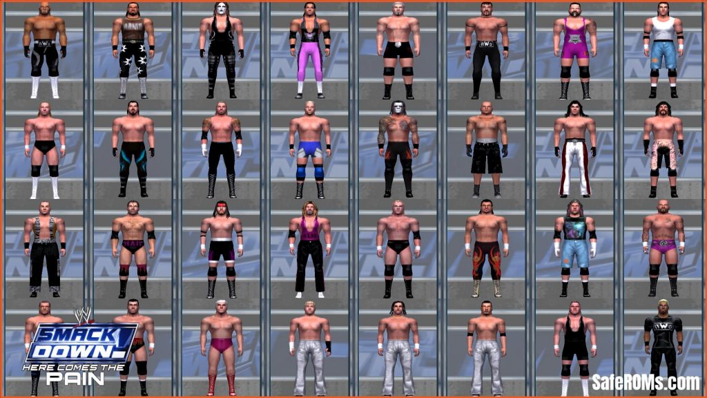 32 Powerful Wrestlers CAWs For WWE SmackDown Here Comes The Pain - SafeROMs