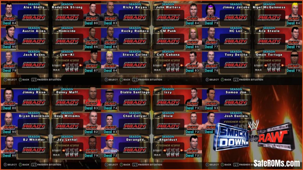 32 Wrestlers (Early 2000s) CAWs For WWE SmackDown vs Raw - SafeROMs