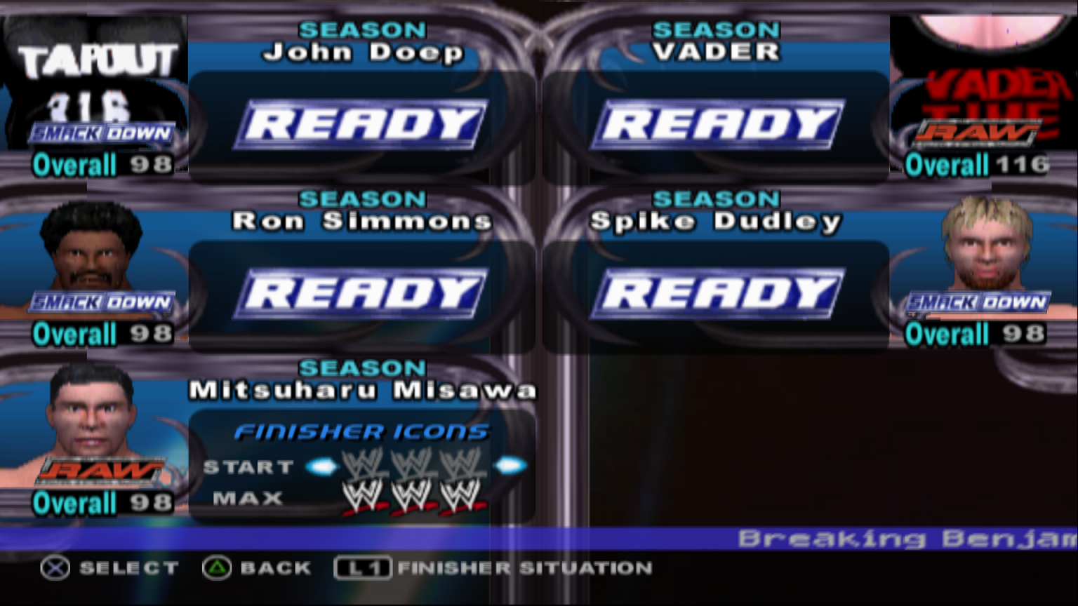 5 Awesome Wrestlers CAWs For WWE SmackDown vs RAW - SafeROMs