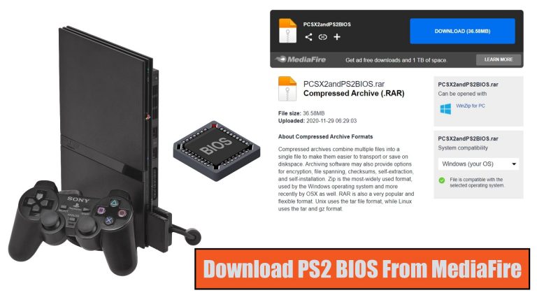 PS2 BIOS MediaFire Download (2022) - SafeROMs