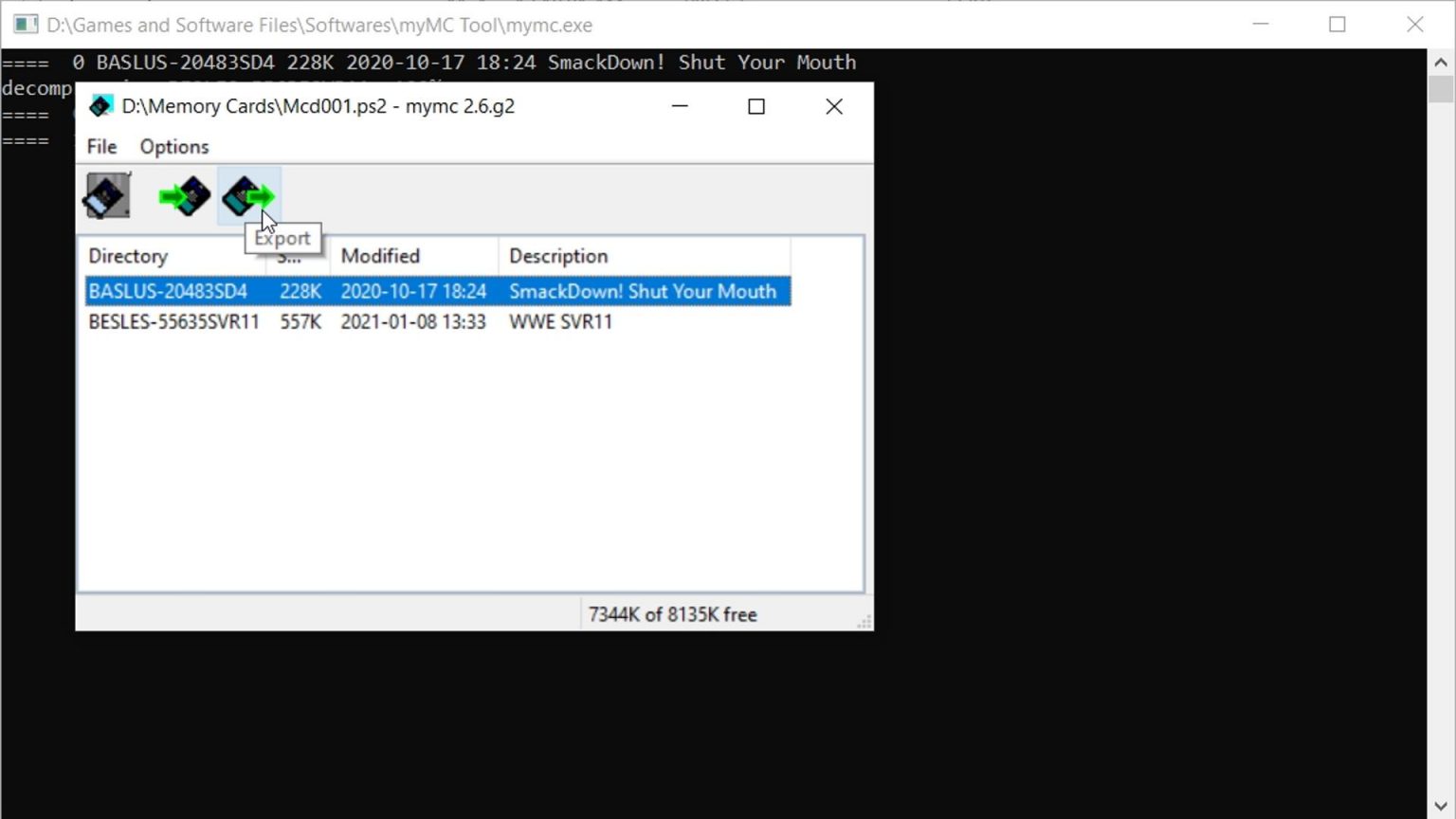 Download mymc - a PS2 Memory Card Image Utility - SafeROMs