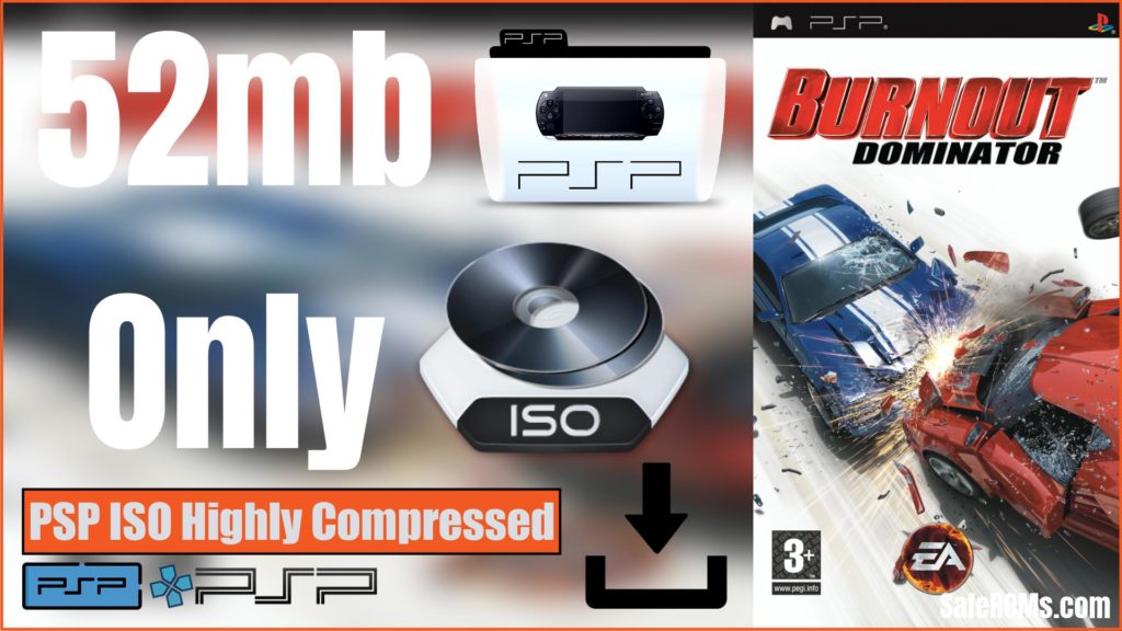 Burnout Dominator PSP ISO Highly Compressed - SafeROMs