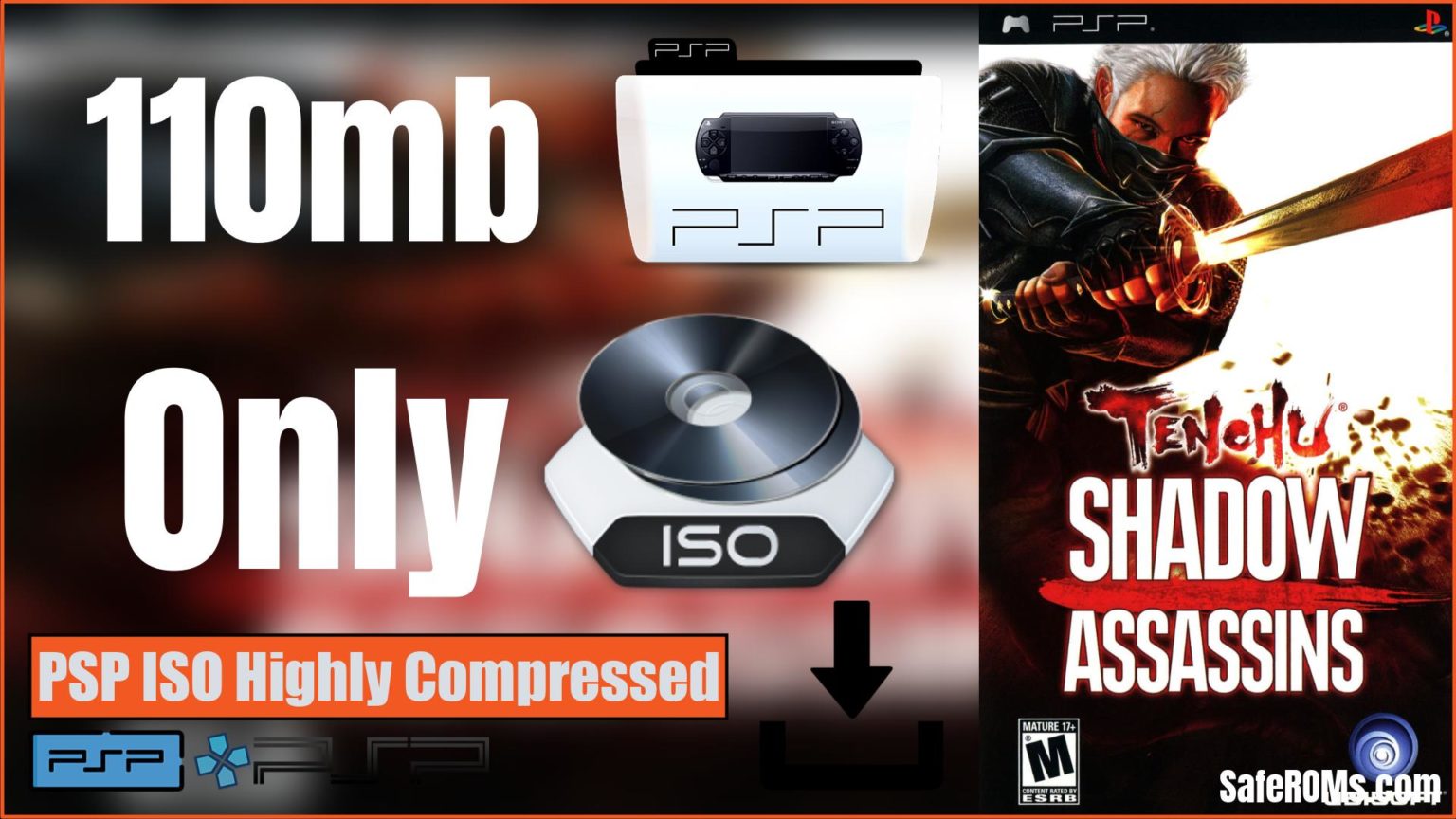 Tenchu Shadow Assassins PSP ISO Highly Compressed - SafeROMs